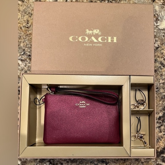Coach | Bags | Nwt Coach Shimmer Wristlet Gift Set | Poshmark